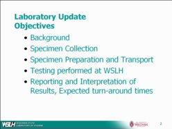 TB Summit 2014: Laboratory Update with the Wisconsin State Lab of Hygiene