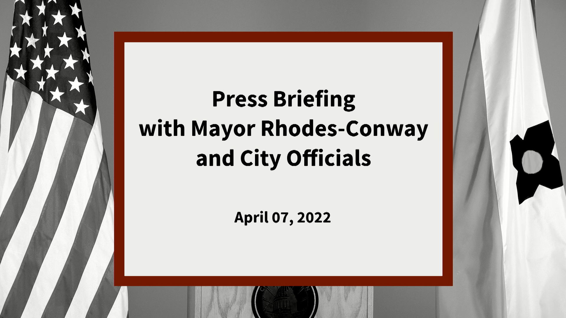 Press Briefing with Mayor Satya Rhodes-Conway and City Officials: April ...