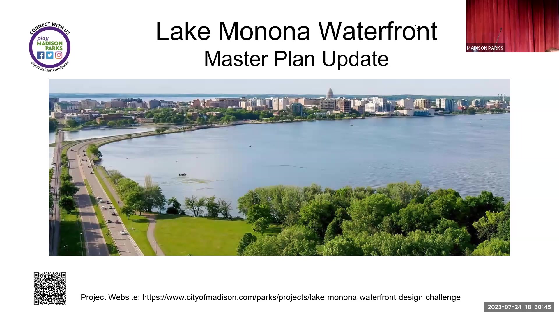 Lake Monona Waterfront - Master Plan Update 7/24/2023 6:30 PM