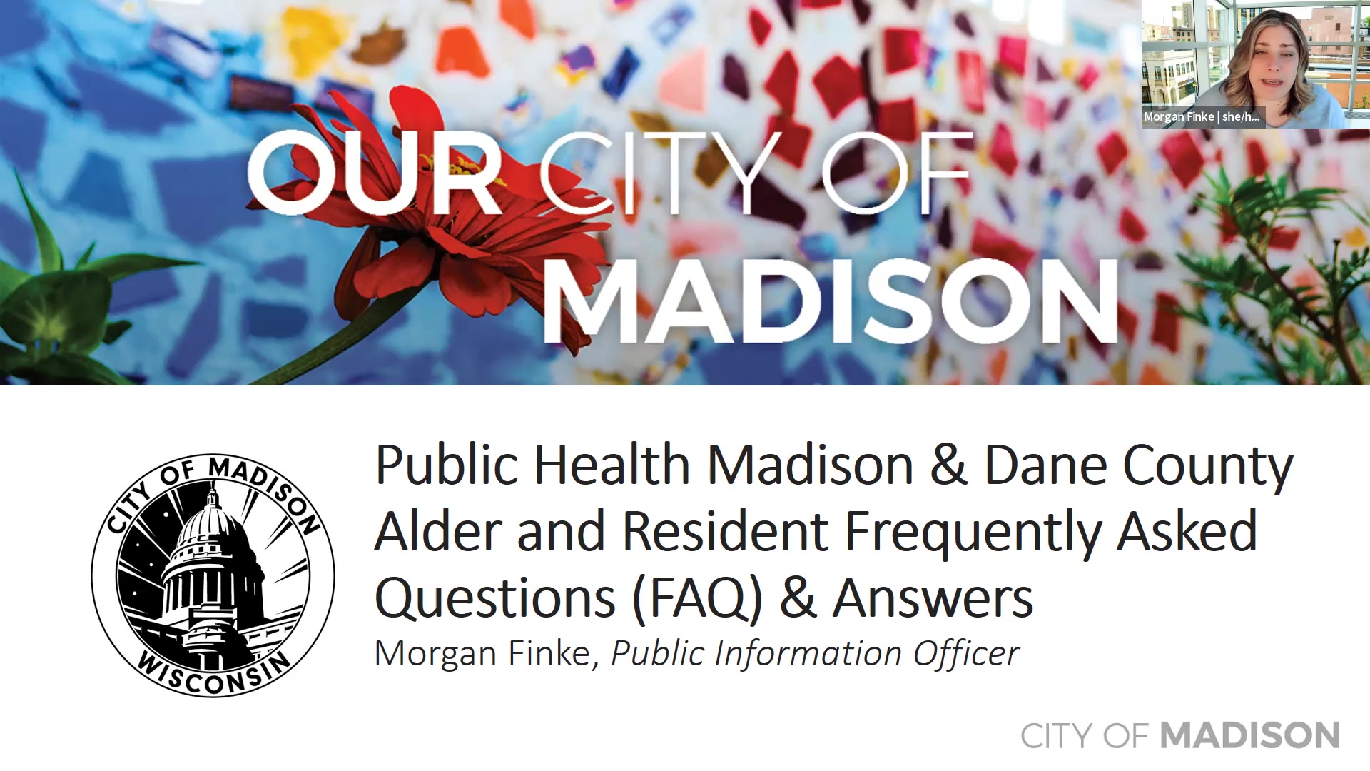 Public Health: Alder Constituent FAQA