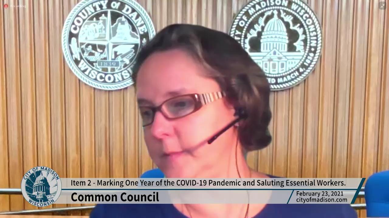 Mayor Rhodes-Conway and Common Council Mark One Year of the COVID-19 ...