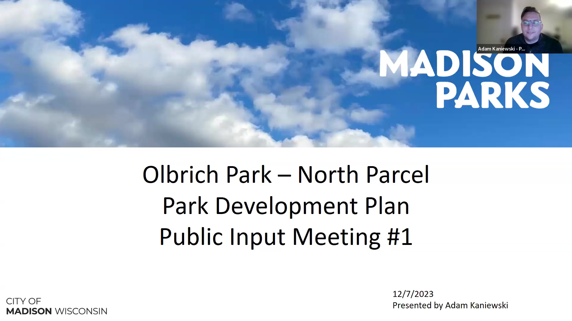 Olbrich Park - North Parcel Park Development Plan 12/7/2023 6:05 PM