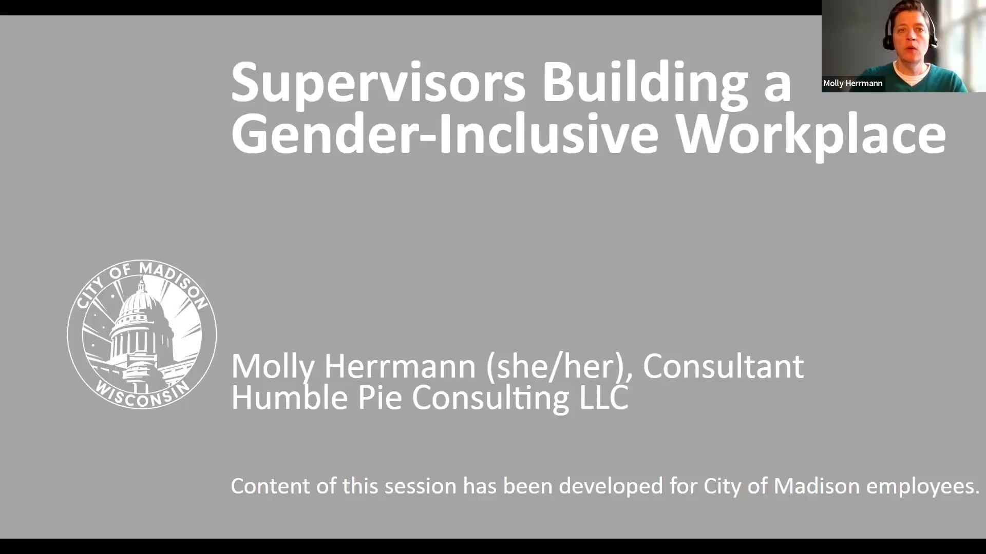 Supervisors Building a Gender-Inclusive Workplace January 24, 2025