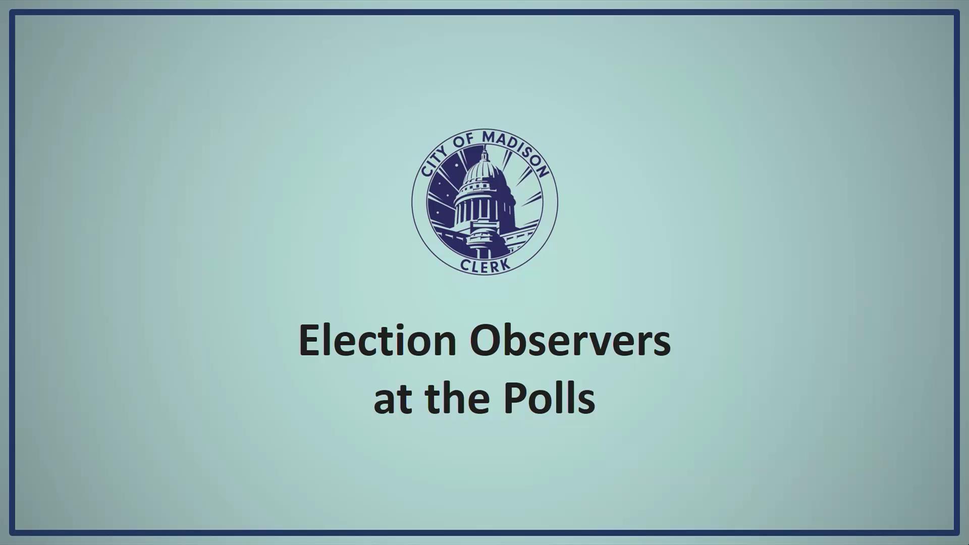 Election Observers at the Polls