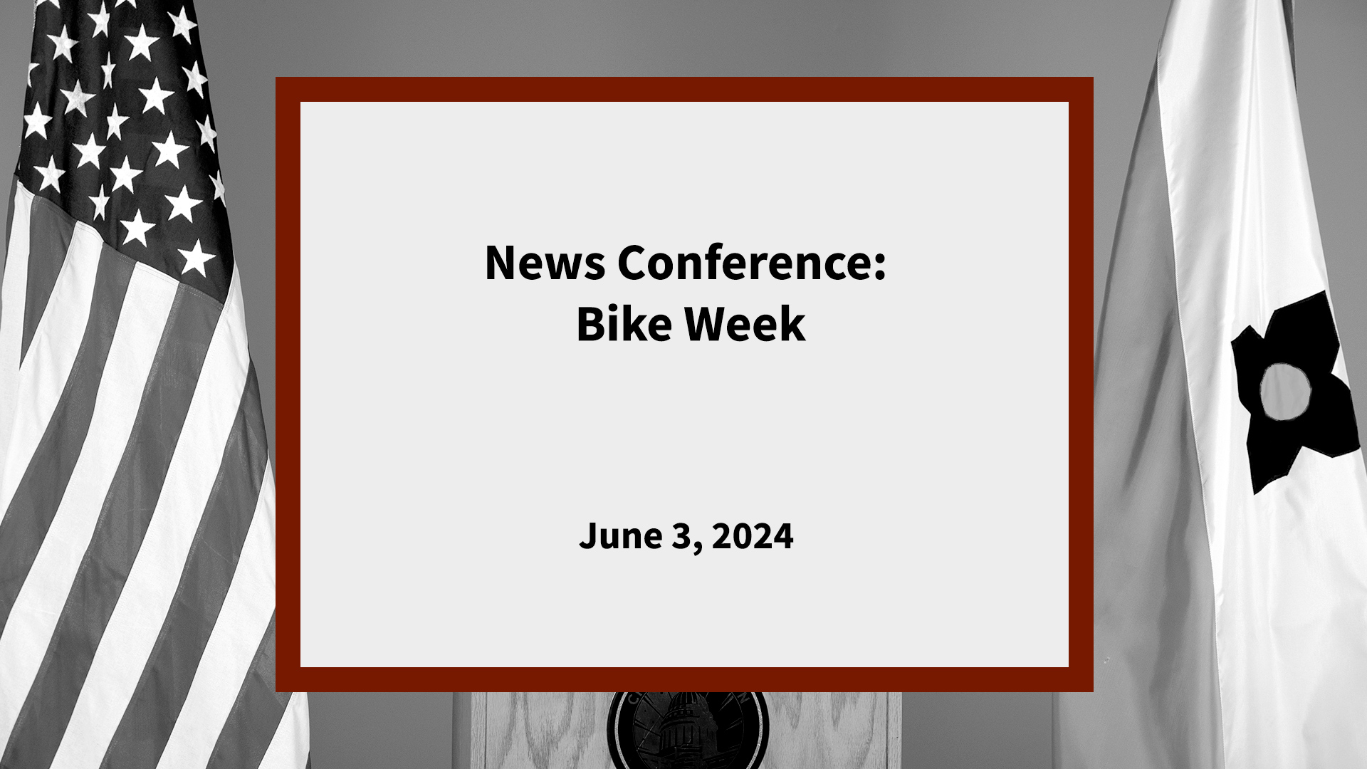 News Conference: Bike Week