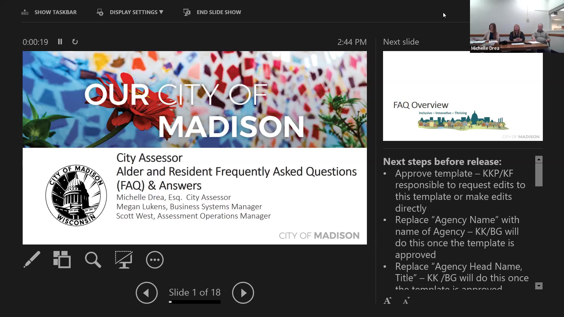 Assessor: Alder Constituent FAQA